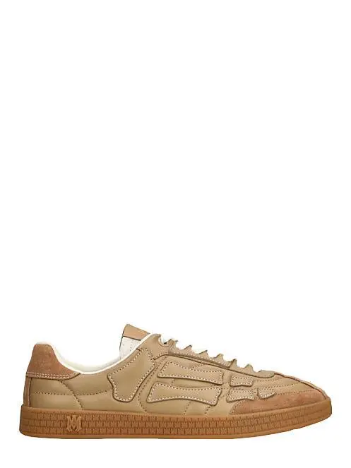 Amiri Pacific Bones Leather Trainers - Tan