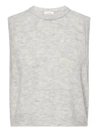 American Vintage Vitow Knitted Wool-blend Tank Top - Gris Clair Chine