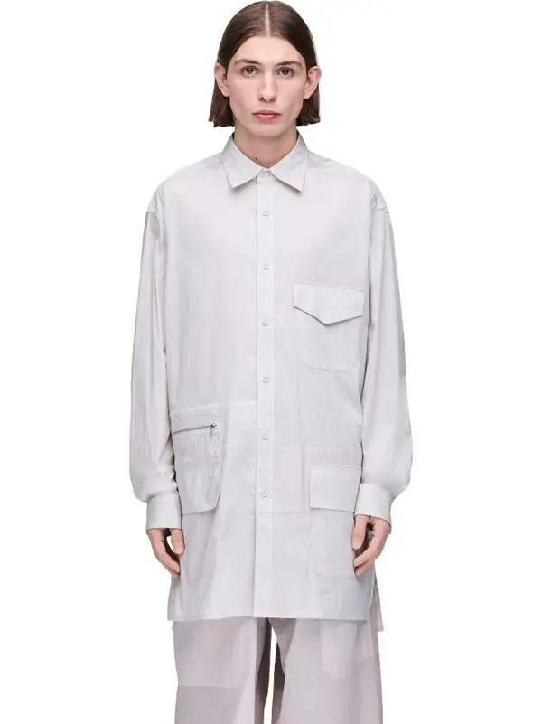 Adidas Y-3 Ut Long Sleeve Shirt - Chalk Pearl