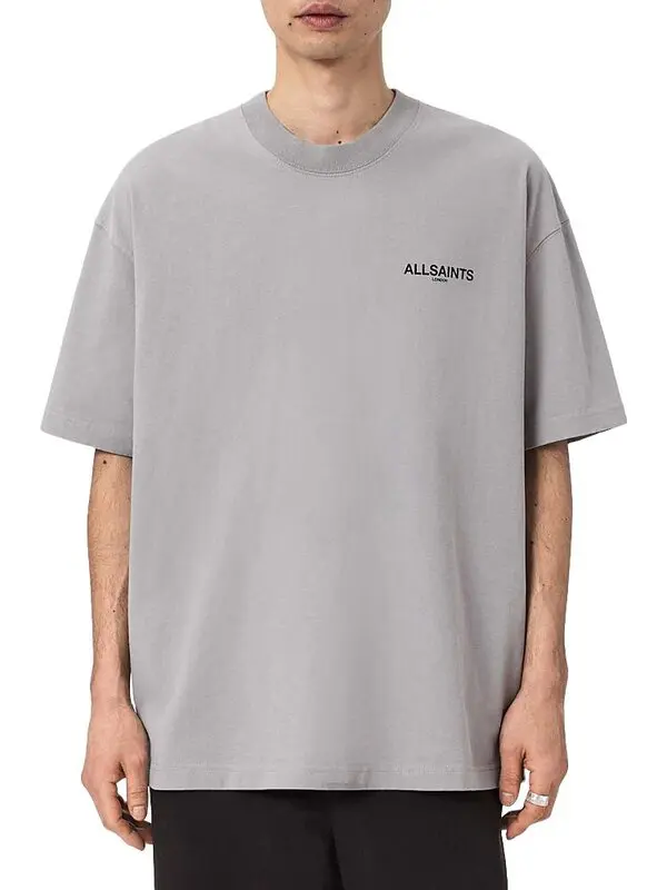ALLSAINTS Hallis Crewneck Tee - Pebble Grey