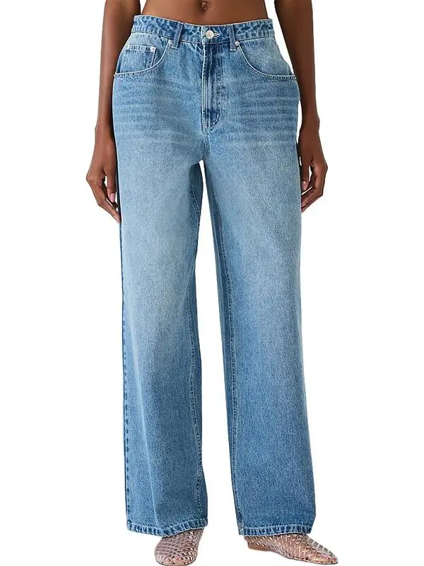 Steve Madden Sydnee High Rise Bootcut Jeans - Aruba Blue