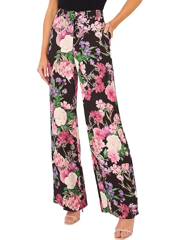 Ted Baker London Carina Floral Suit Pants - Rich Black