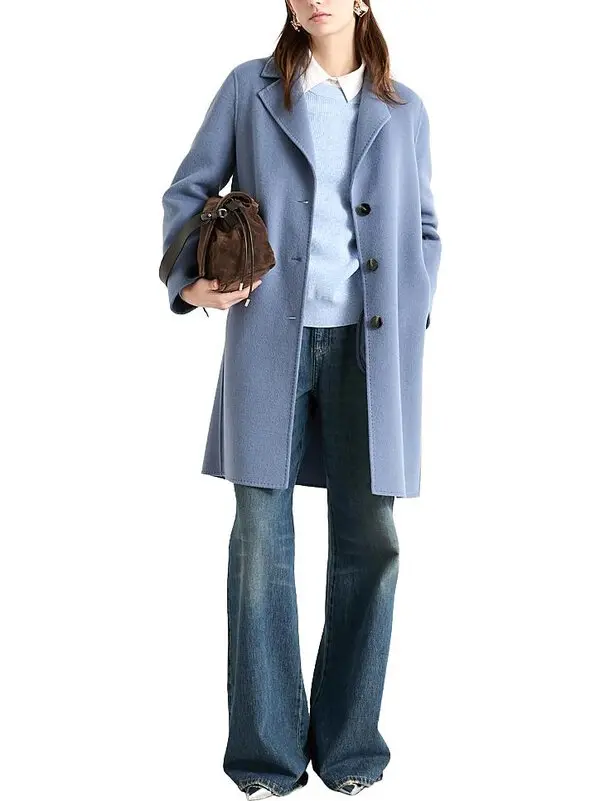 Marella Wool Blend Coat - Light Blue