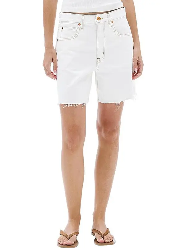 SLVRLAKE Sienna High-rise Denim Shorts - Natural White