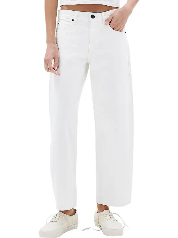 SLVRLAKE Jamie High-rise Curve Ankle Jeans - White