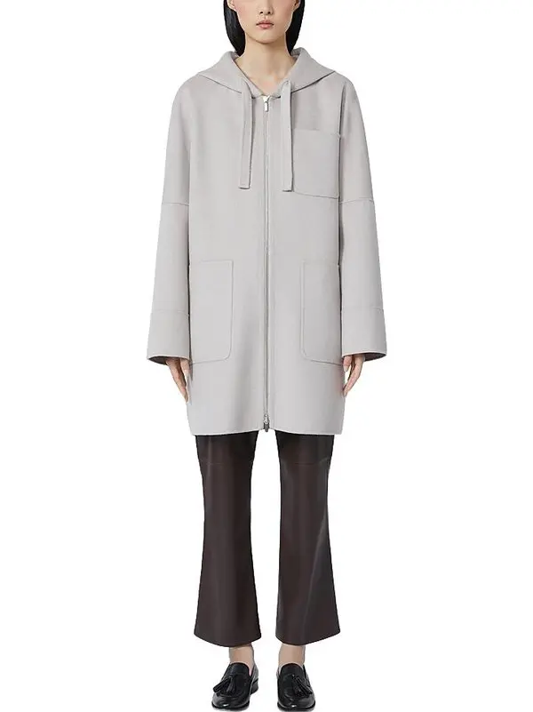 Max Mara Giglio Hooded Wool Coat - Beige