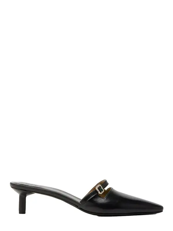 Marsèll Buckled Strap Point-toe Mules - Black