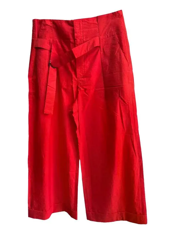 Brunello Cucinelli Cropped Trousers - Red