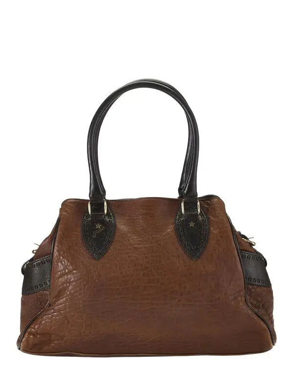 Fendi Leather Bag Du Jour - Brown