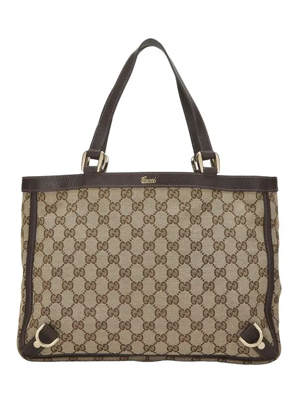 Gucci Original Gg Abbey Tote - Brown