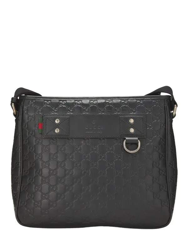 Gucci Rubber Messenger Bag - Black