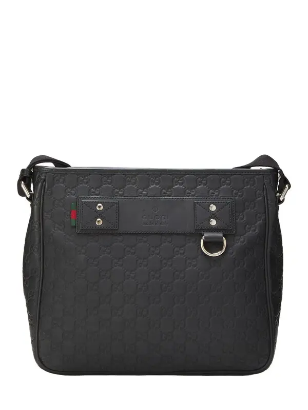 Gucci Rubber Messenger Bag - Black
