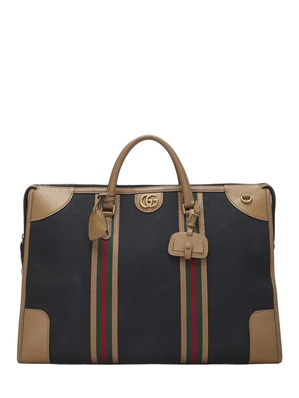 Gucci Gg Web Carry-on Duffle - Black