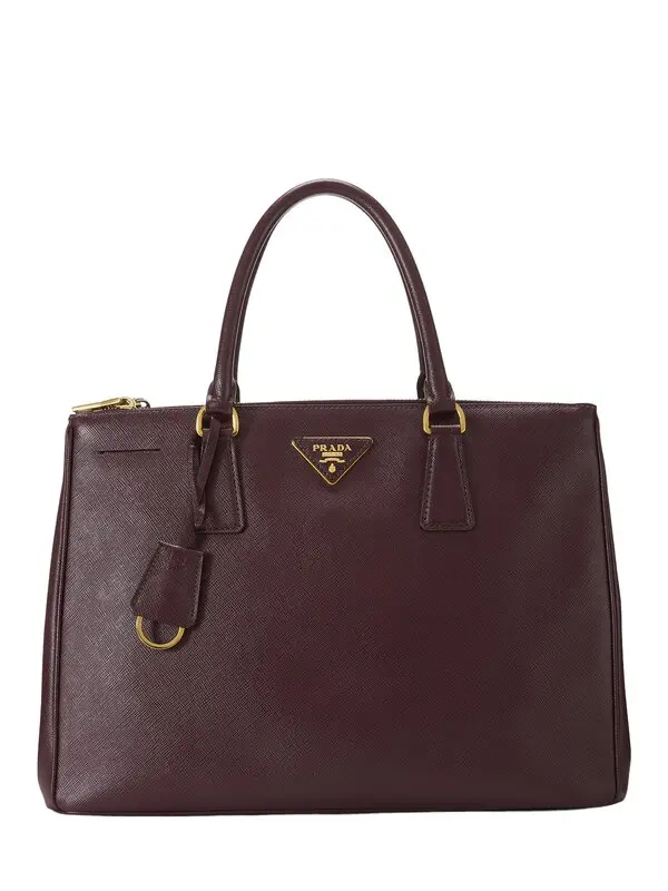 Prada Saffiano Galleria Tote - Burgundy