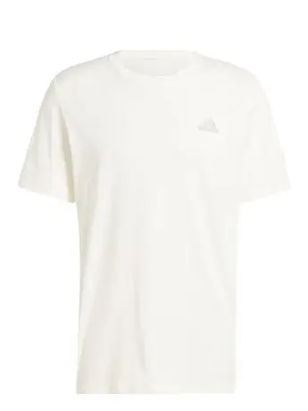 Adidas Essentials Single Jersey Embroidered Small Logo T-shirt - Off White