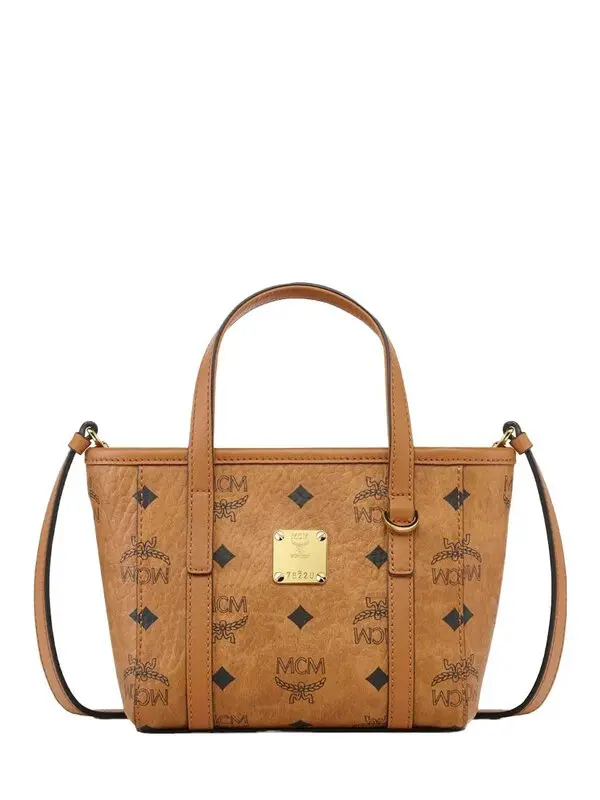 Mcm Toni Vi X-mini Shopper - Cognac