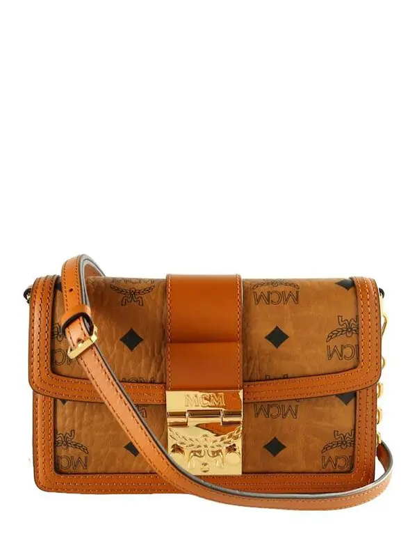 Mcm Tracy Vi Mini Crossbody Bag - Cognac