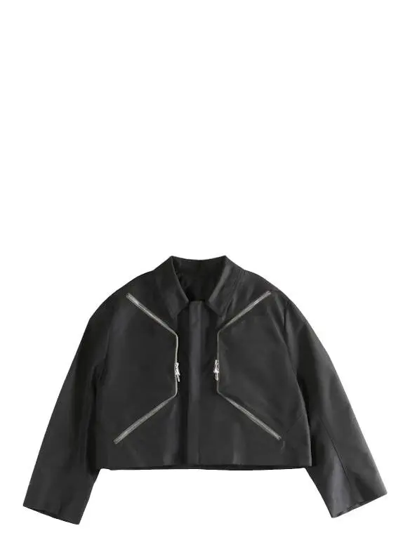 Rick Owens Heizer Mac Jacket - Black