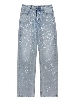 MAISON MARGIELA 5 Pockets Dotted Pants - Light Blue