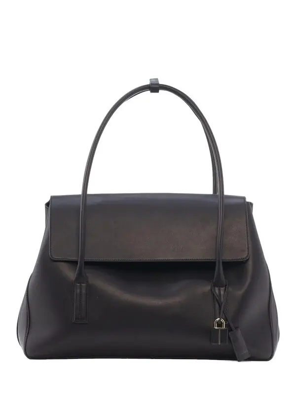 TOM FORD Large Leather Shoulder Bag - Black