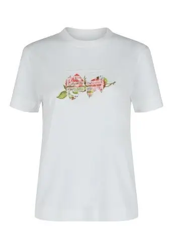 Givenchy Floral 4g Logo T-shirt - White