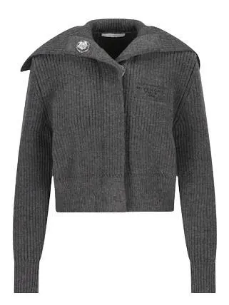 Givenchy Big Collar Cardigan - Slate Blend