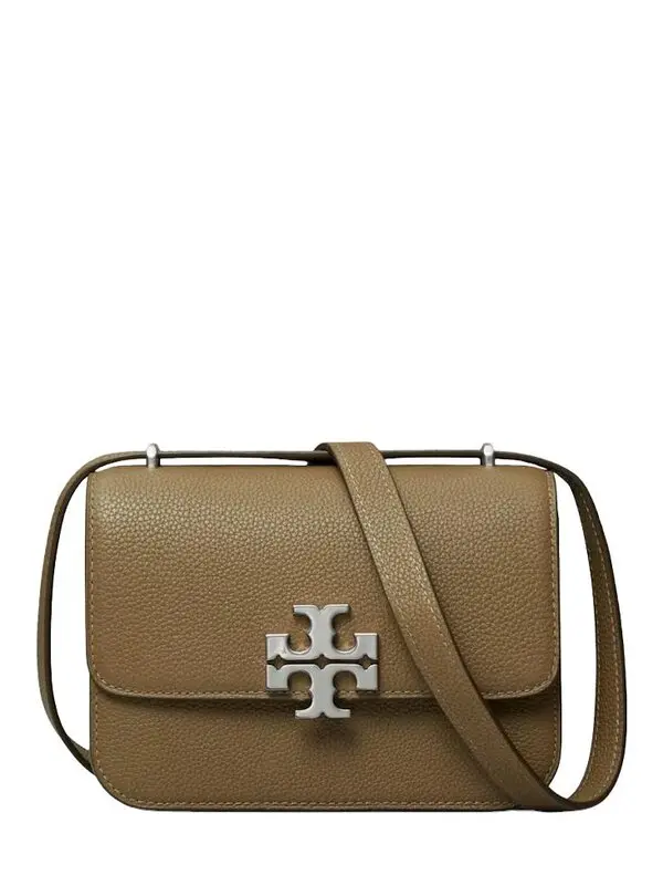 Tory Burch Eleanor Pebble Small Convertible Shoulder Bag - Wild Mushroom