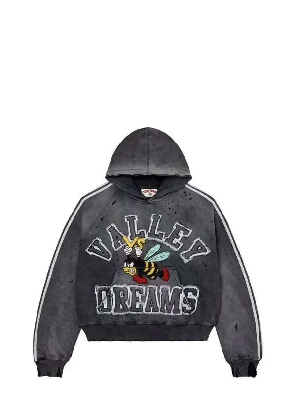 VALE FOREVER Graphic-print Hoodie - Grey