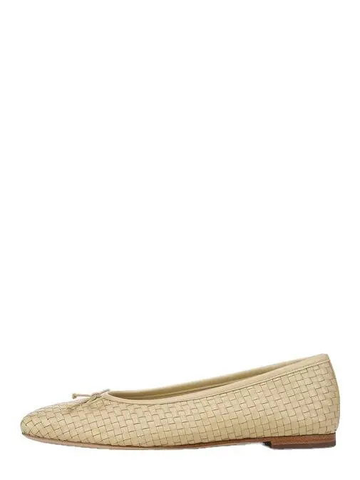 Vince Darla Woven Leather Ballet Flat - Natural