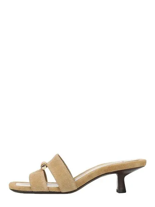 Vince Piper Suede Heeled Sandal - Red