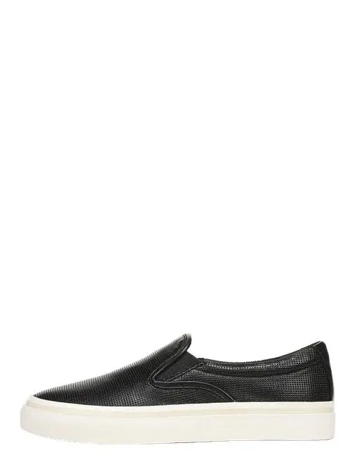 Vince Blair Perforated Leather Sneakers - Black