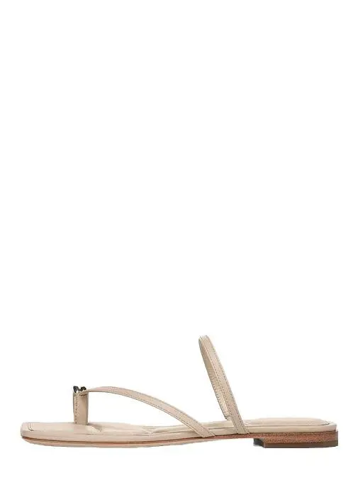 Vince Polli Leather Toe-ring Sandal - Red