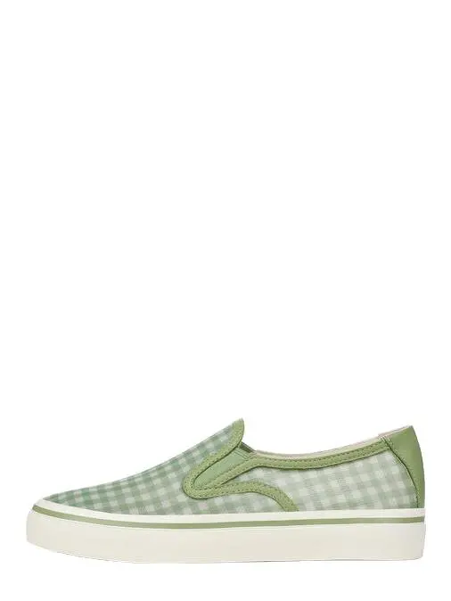 Vince Blair Gingham Sneakers - Natural
