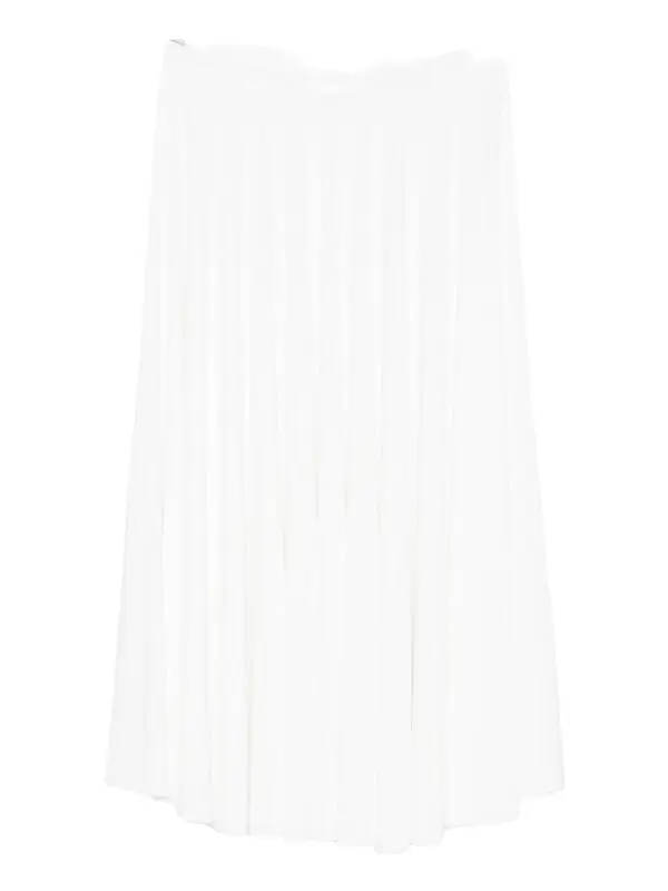 Norma Kamali Flared Midi Skirt - White