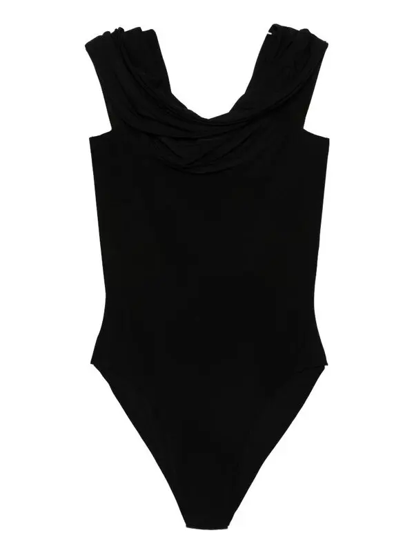Norma Kamali Off-shoulder Bodysuit - Black