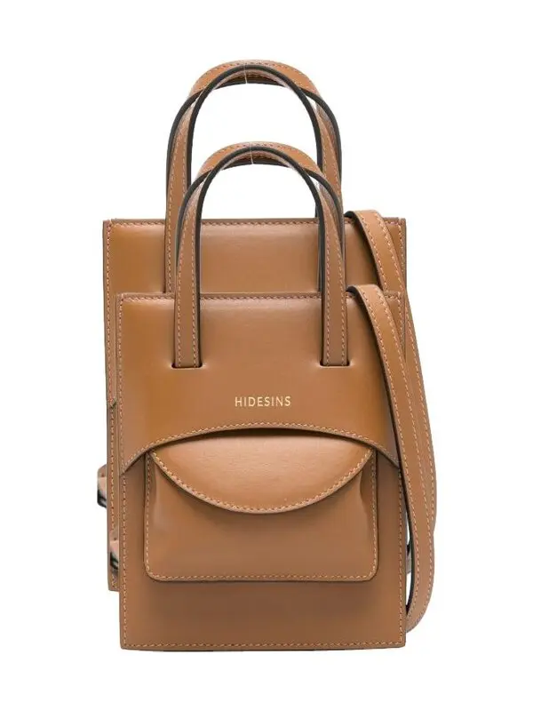 HIDESINS Pocket Small Leather Handbag - White