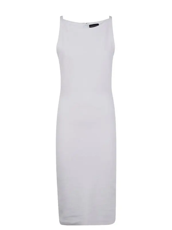 Emporio Armani Cotton Short Dress - White