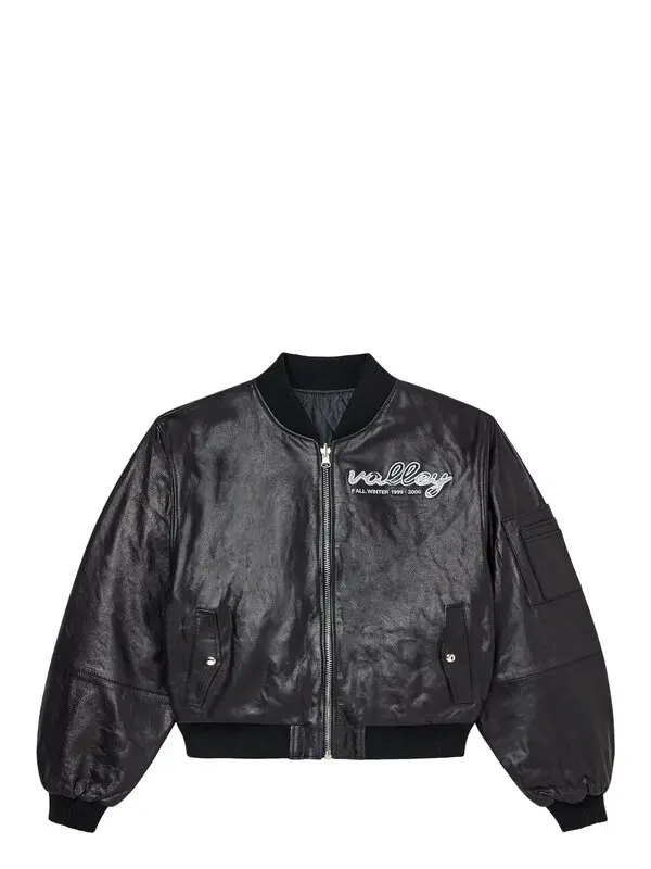 VALE FOREVER 1999-2000 Leather Bomber - Black