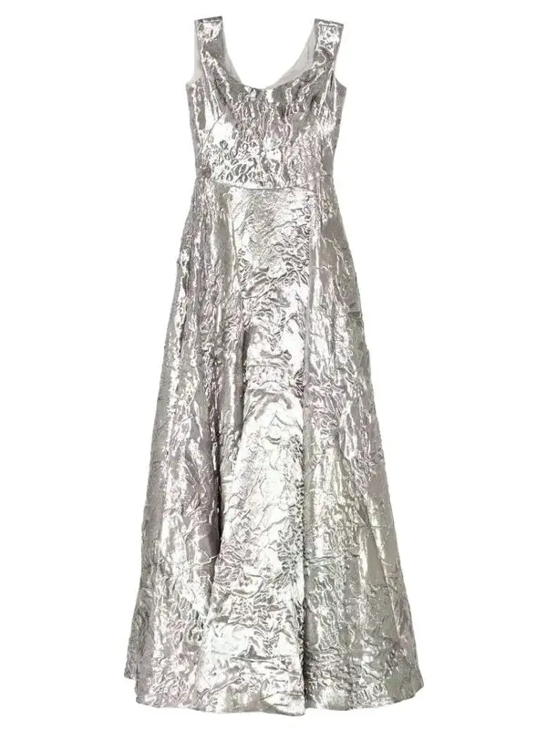 ISABEL SANCHIS Kanjaa Maxi Dress - Silver