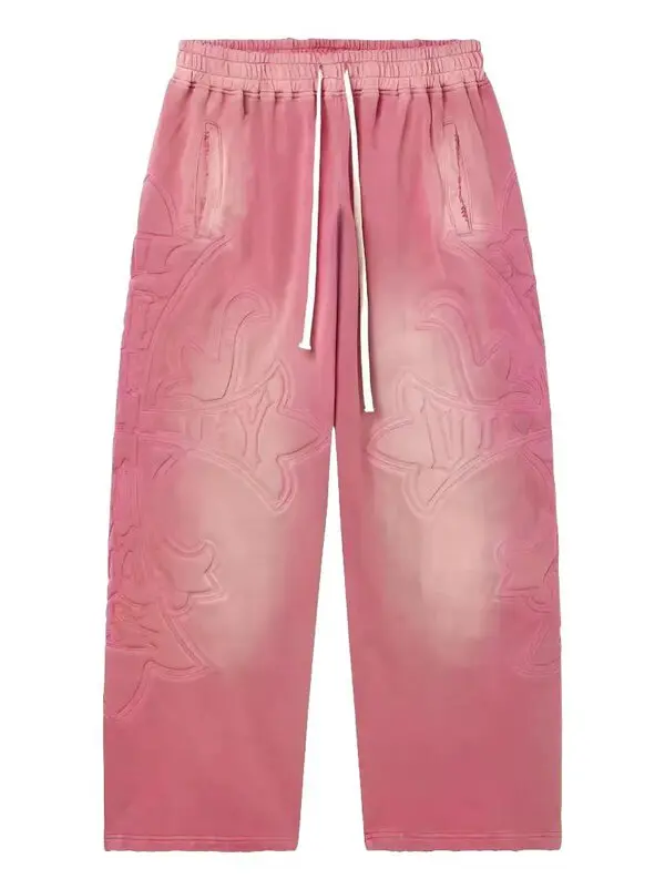 VALE FOREVER Carver Embossed Track Pants - Pink