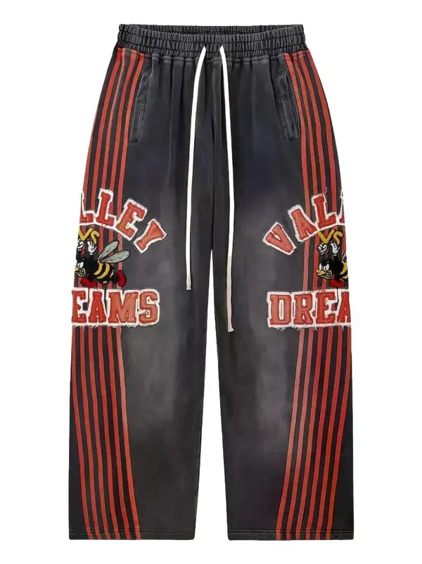 VALE FOREVER Anthem Striped Track Pants - Grey
