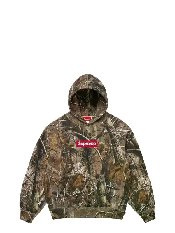 Supreme Box Logo Hooded Sweatshirt - Brown