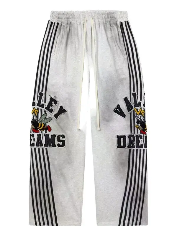 VALE FOREVER Forever Anthem Striped Track Pants - Grey