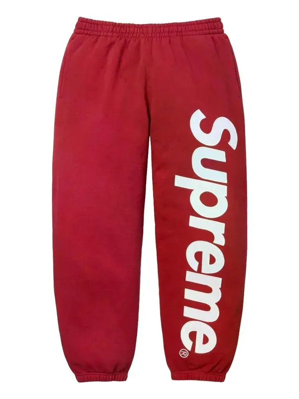 Supreme Satin-appliqué Track Pants - Red