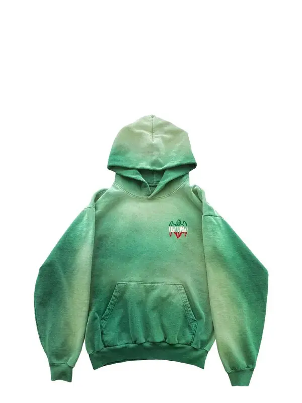 WARREN LOTAS Oaxaca Printed Faded Hoodie - Green