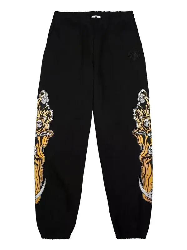 WARREN LOTAS Reaper Graphic Track Pants - Black