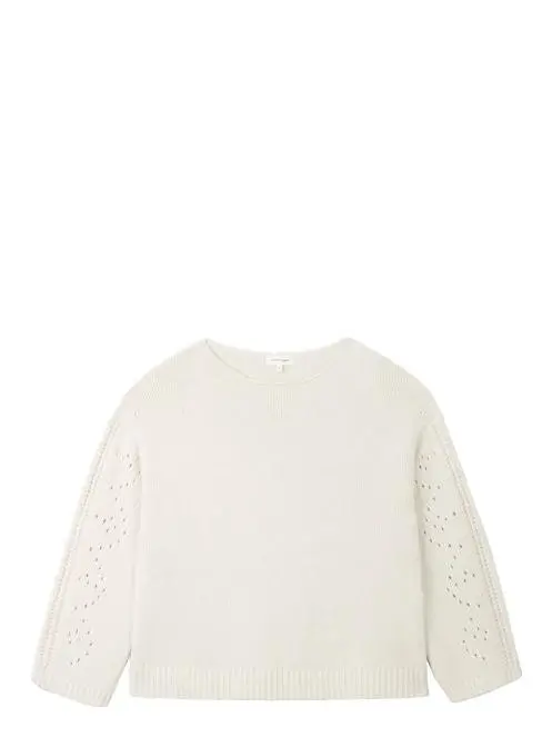 THE WHITE COMPANY Relaxed-fit Wool, Linen And Cotton-blend Jumper - Scandiwhte