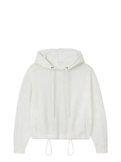 THE WHITE COMPANY Seam-detail Cotton-blend Hoody - Autumnwhit