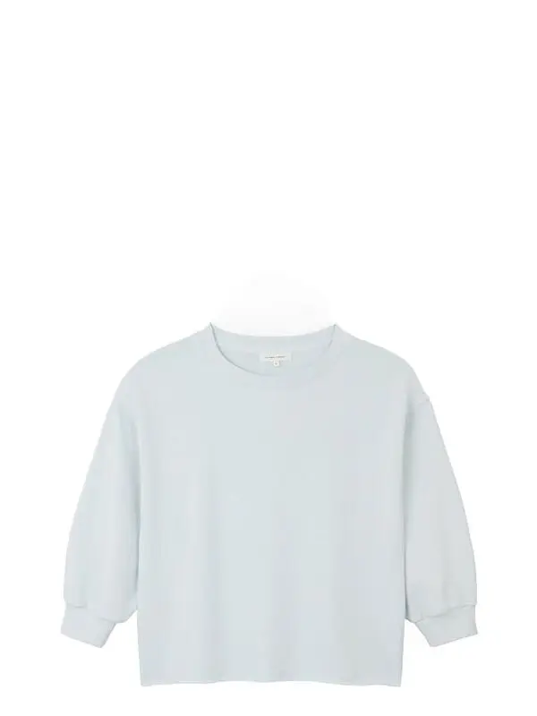 THE WHITE COMPANY Relaxed-fit Cotton Sweatshirt - Baby Blue