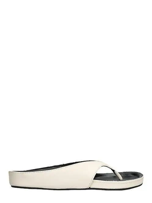 JUDE Yaga Leather Sandals - White
